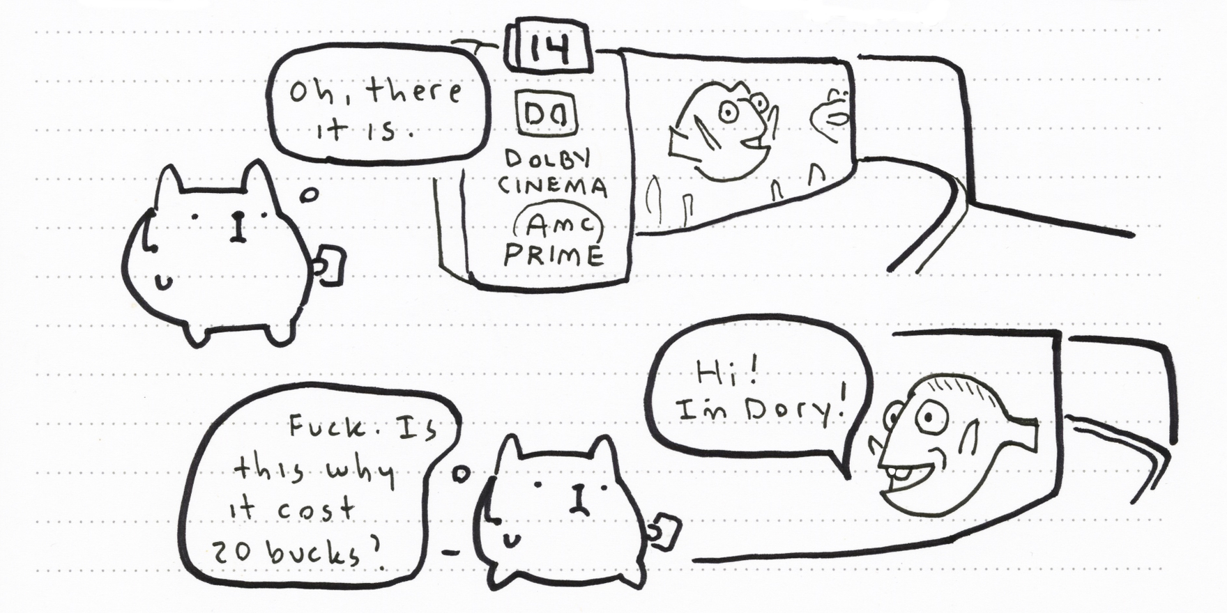 What Happened When Cat Agent Went to See Finding Dory (and Then Grabbed ...