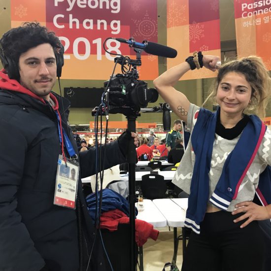 Alexi Pappas and Jeremy Teicher